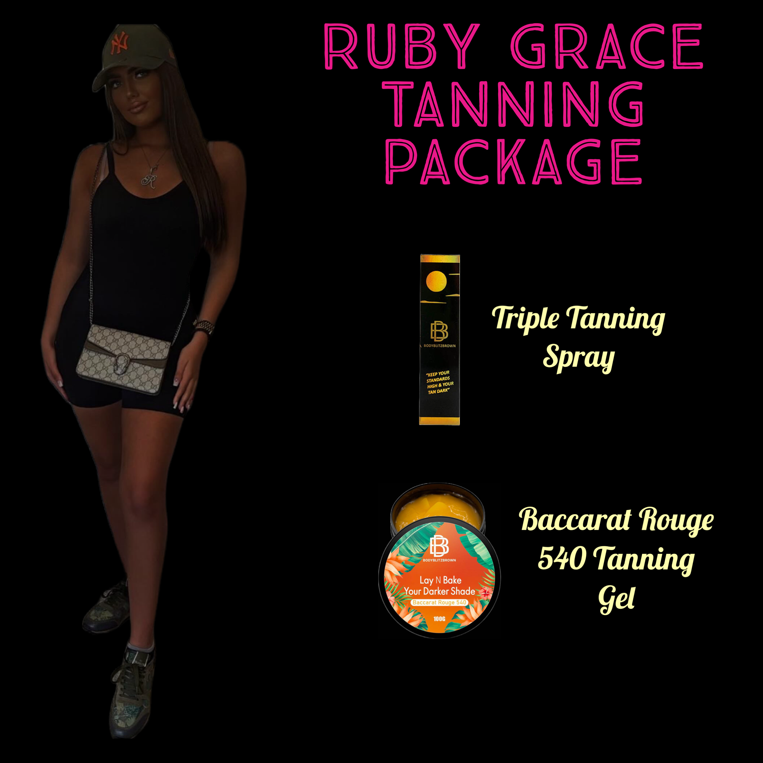 The Ruby Grace Tanning Package – BodyBlitzBrown